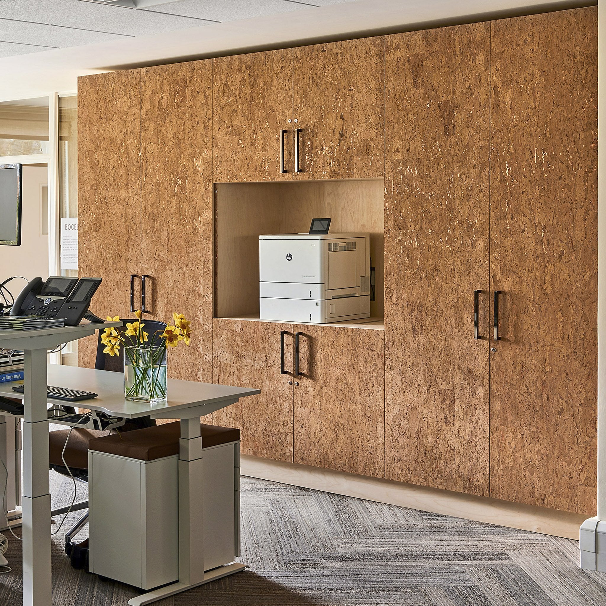 Cork Printing Station | Design & Build Bespoke Joinery | 5mm Design